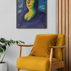 Mona Lisa Funny Painting, Digital Art, Wall Art, Mona Lisa Wall Art ...