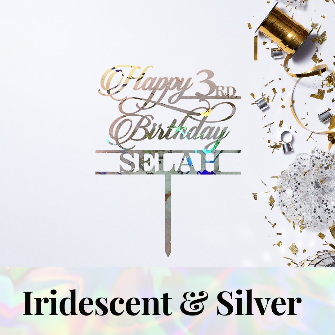 Custom Marble Effect Cake Toppers (packs of 10) - Etsy