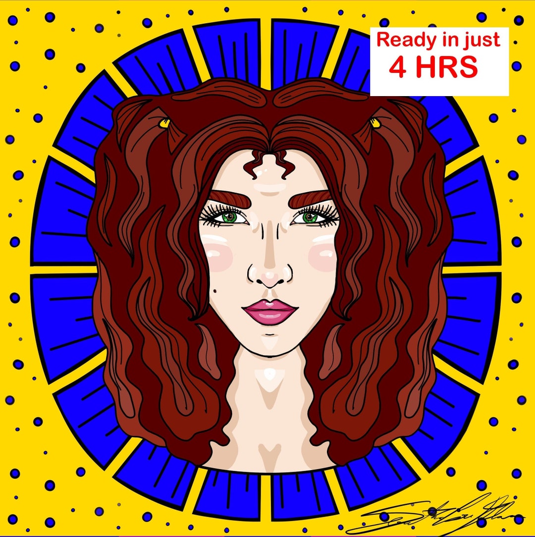 Pop-trait, Ritratto Digitale in Stile Pop Art. Ritratto Personalizzato ...
