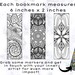Personalized Ready-to-color Bookmarks, Mandala Bookmarks, Abstract ...