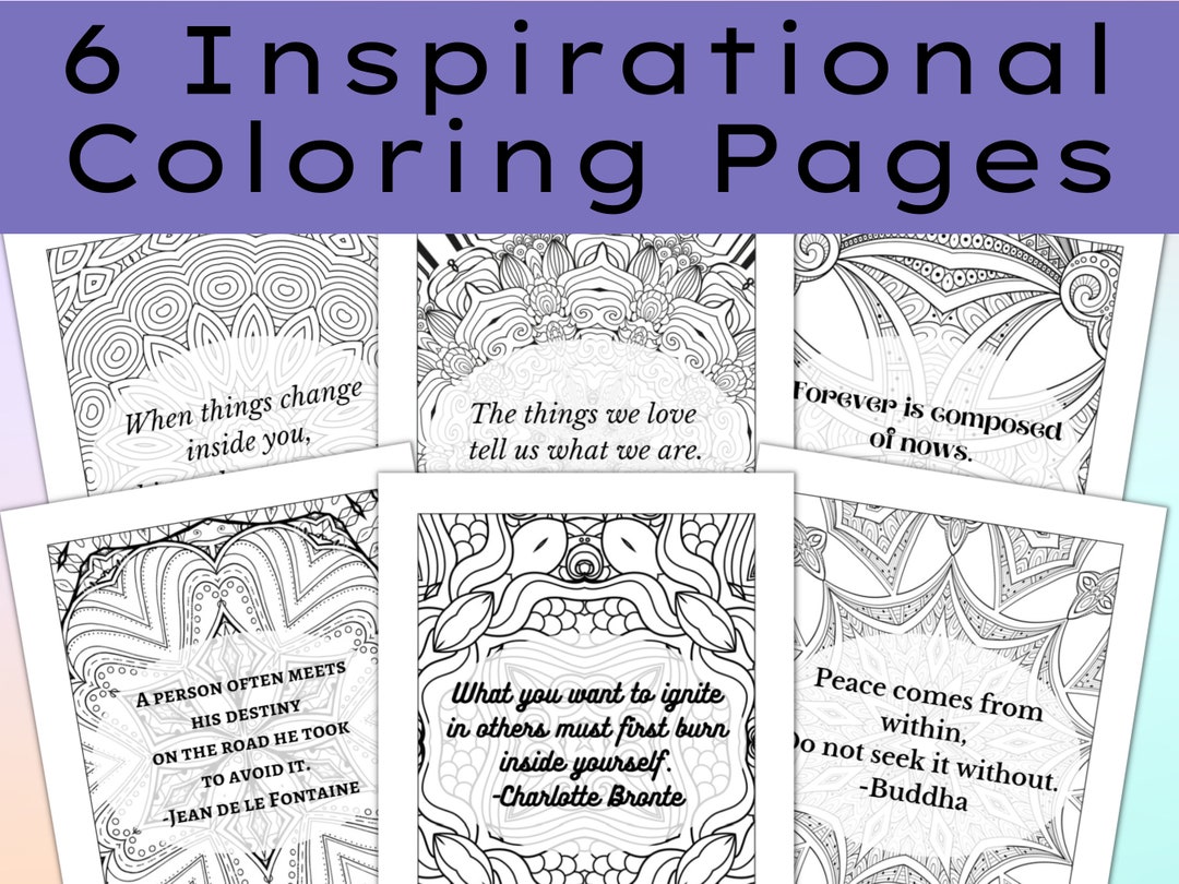 Mandala Coloring Pages, Inspirational Quotes, Motivational Sayings ...