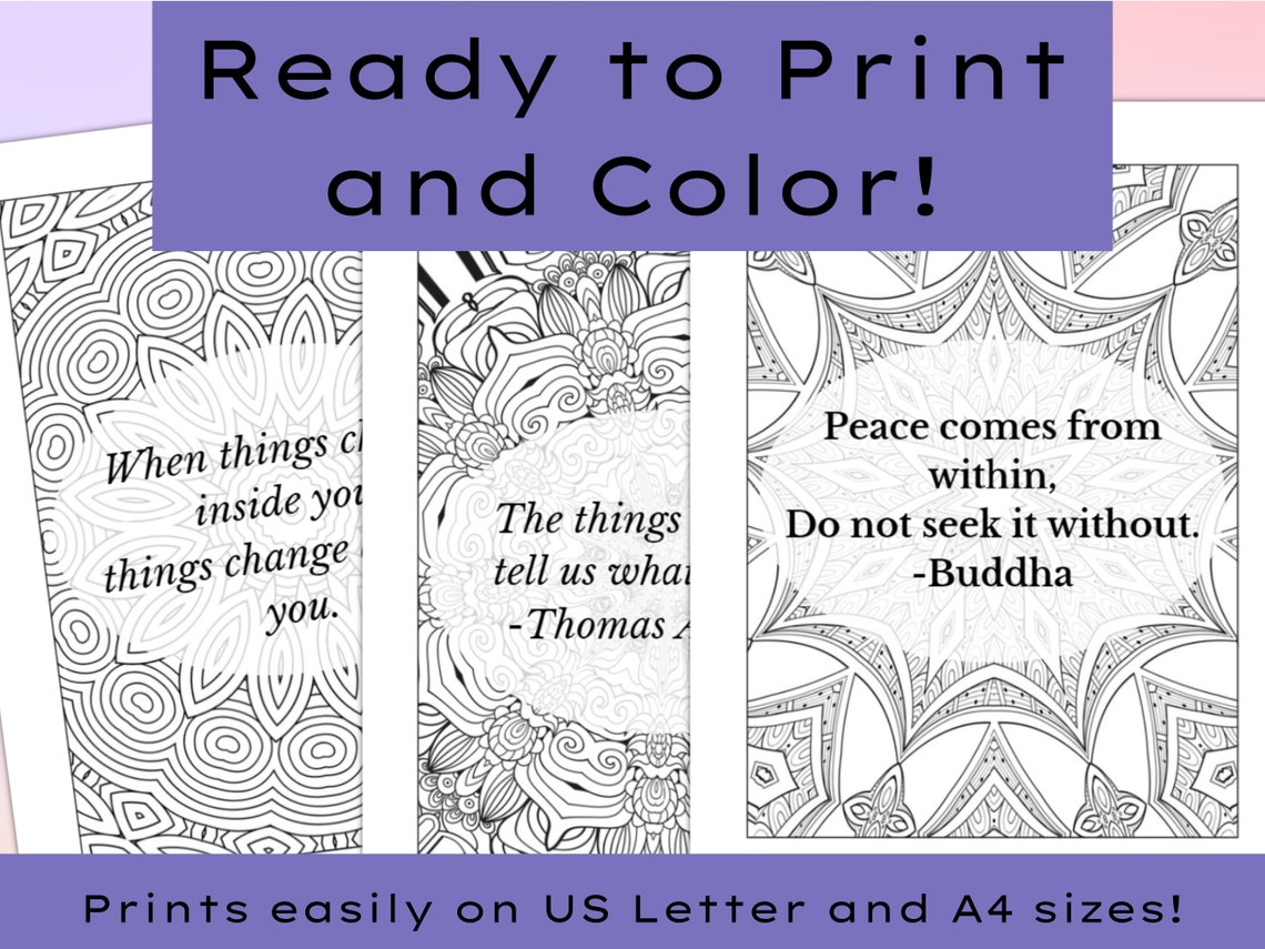 Mandala Coloring Pages, Inspirational Quotes, Motivational Sayings ...