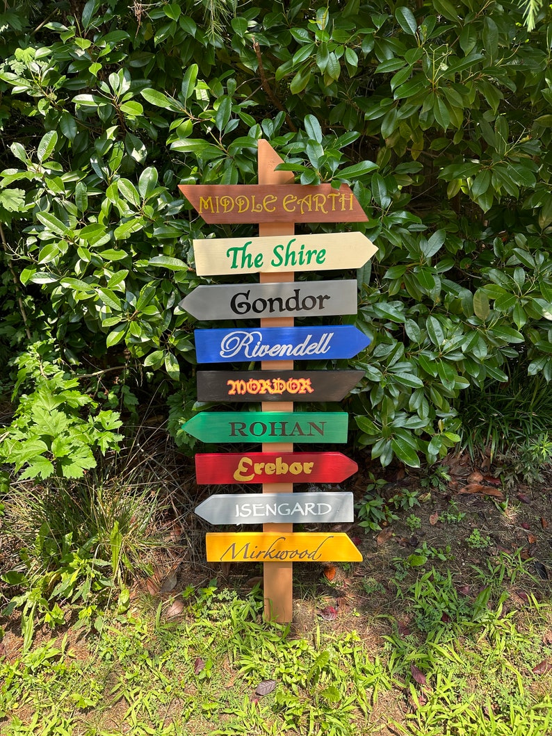 Lord of the Rings Directional Sign - Etsy