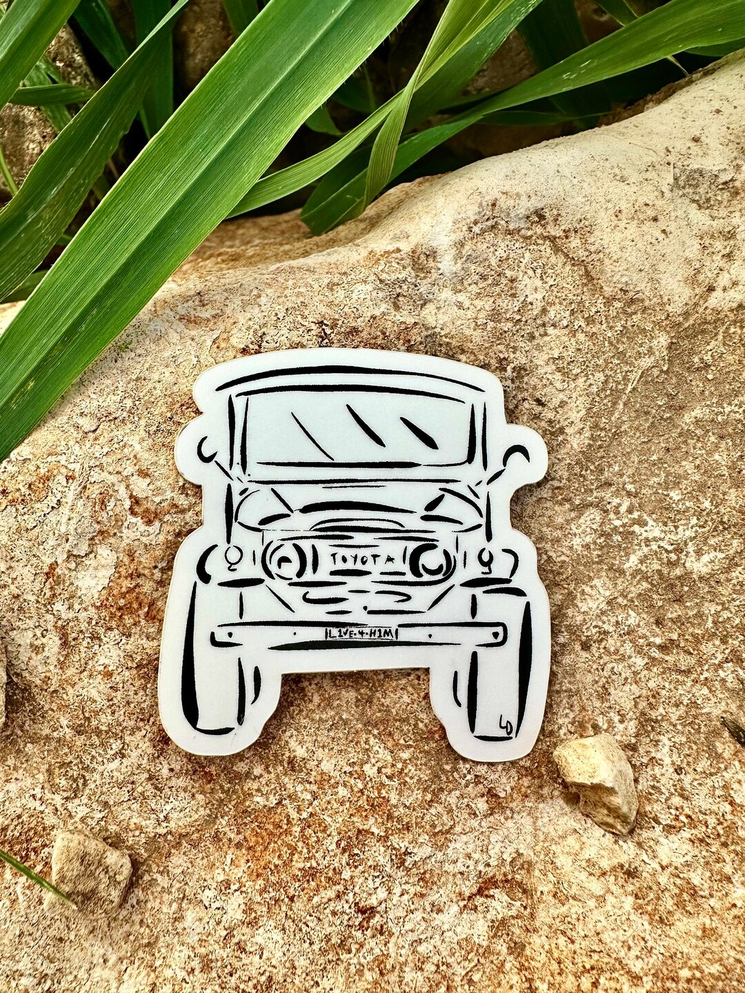 Toyota Land Cruiser FJ40 L1VE4H1M Vinyl Sticker - Etsy