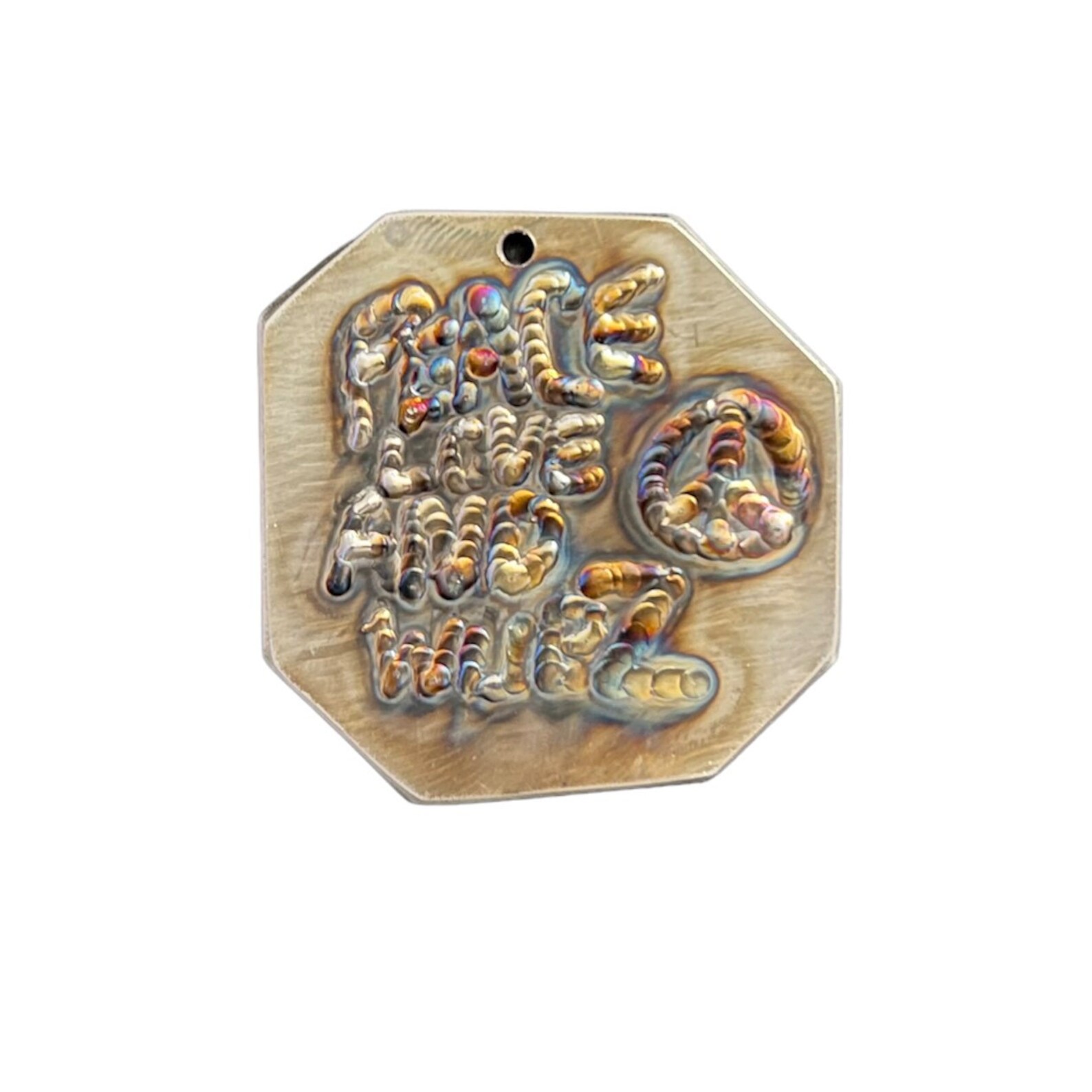 LSDREAM Peace Love and Wubz TIG Welded Keychain - Etsy