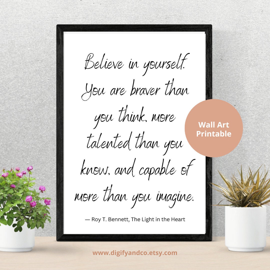 Motivational Quotes Print, Poster Print, Wall Art Quotes, Typography ...