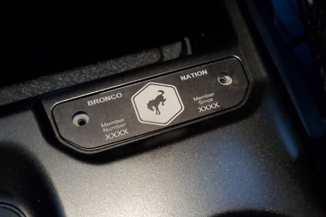 Bronco Console Badge Bronco Nation - Etsy