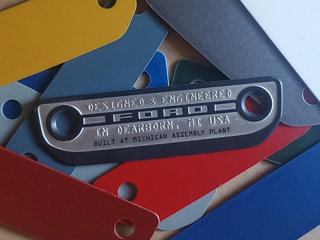 Bronco Console Badge CUSTOM on Aluminum - Etsy