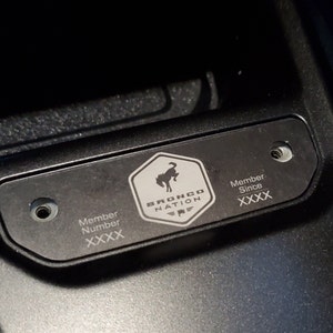 Bronco Console Badge Bronco Nation - Etsy