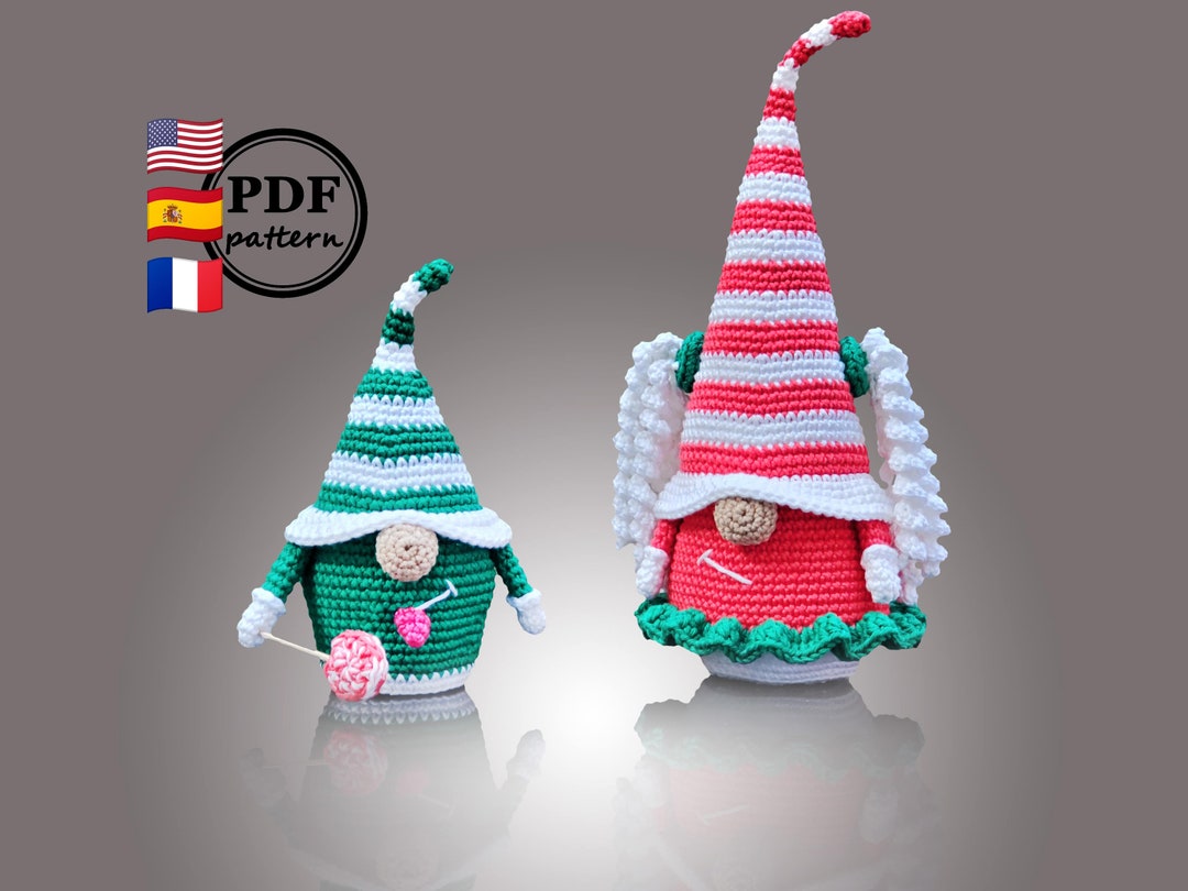 Crochet Pattern, Brenda and Davy Gnome Amigurumi Christmas Digital ...