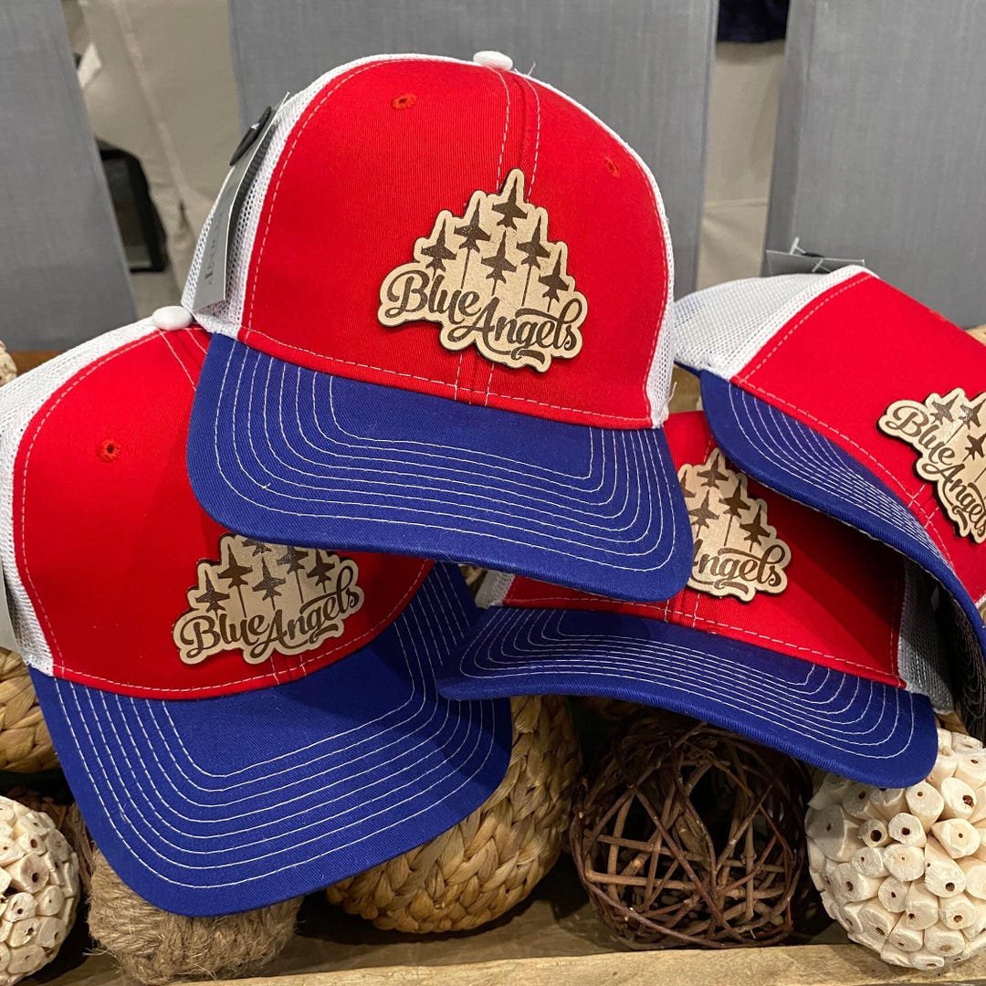 Blue Angels Red, White & Blue Snapback Hat - Etsy