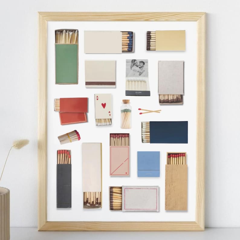 Matchbox Poster Templates + DIY | Digital Download | Personalized Gift ...