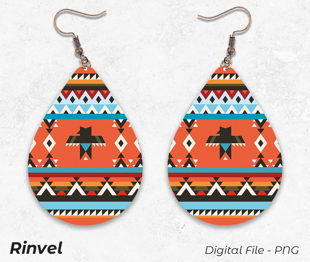 Native American Earring, Sublimation Earring Designs Template Earring ...