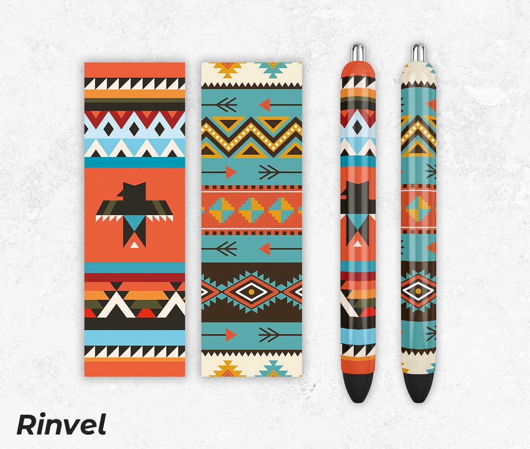 Pen Wraps PNG, Native American Pen Wraps Sublimation Designs ...