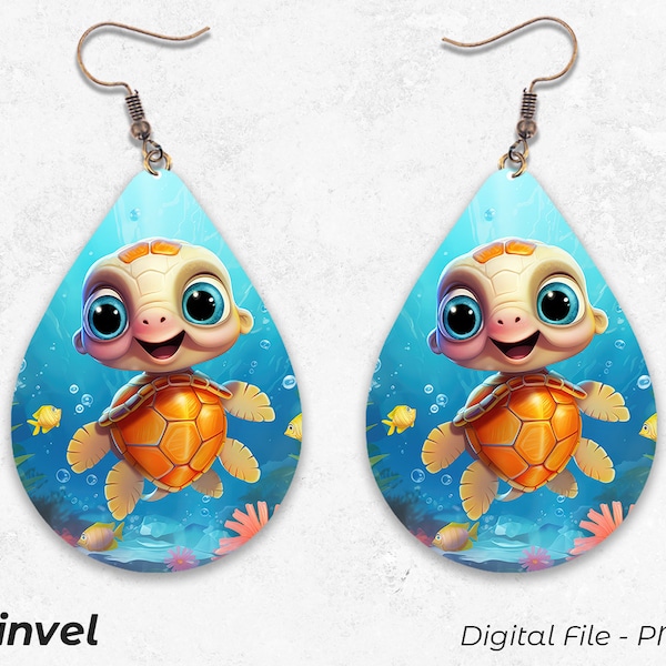 Turtle Earrings - Etsy