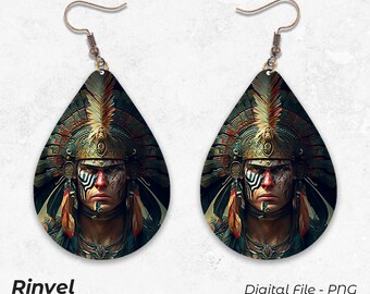 Black Male Aztec Warrior Wearing Headdress - Etsy