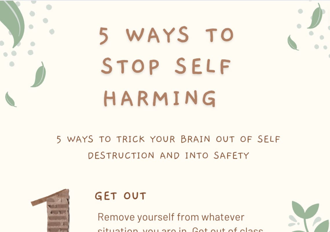 DBT Therapy Worksheet for Self Harm | Therapy Worksheets | Counseling ...