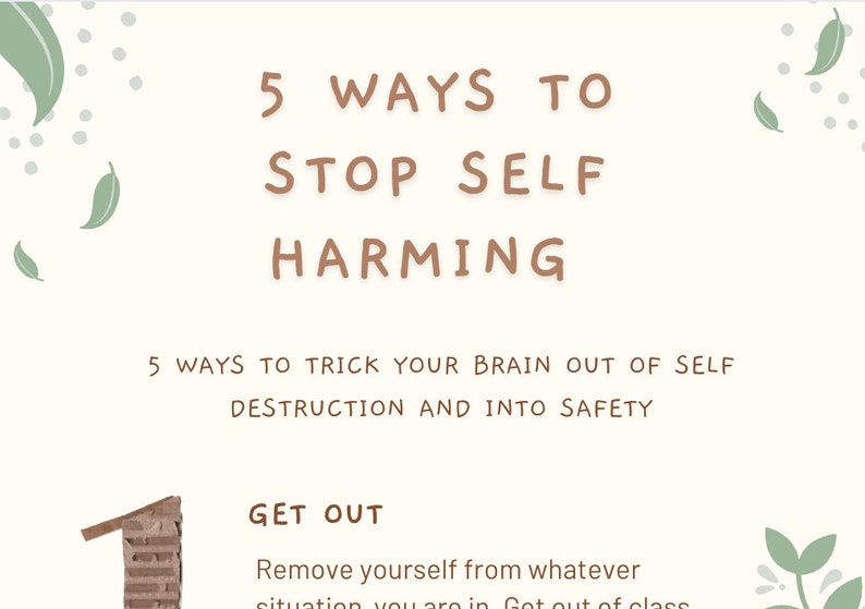 DBT Therapy Worksheet for Self Harm | Therapy Worksheets | Counseling ...