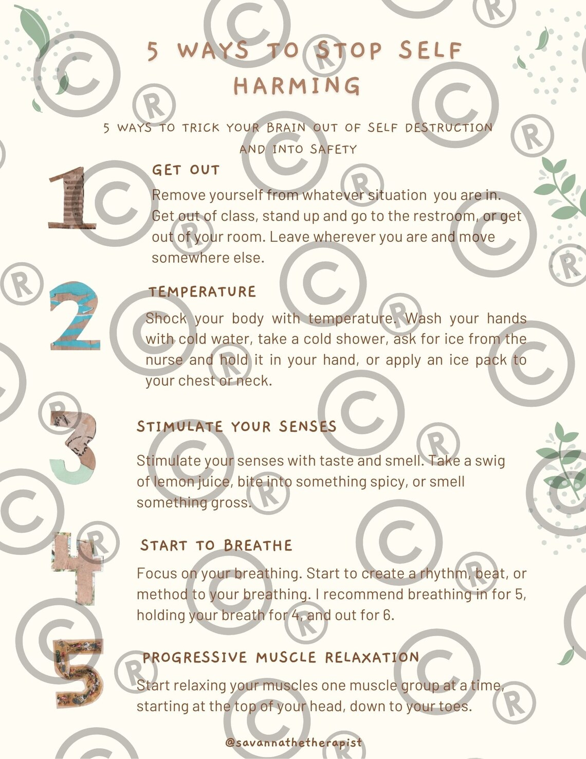 DBT Therapy Worksheet for Self Harm | Therapy Worksheets | Counseling ...