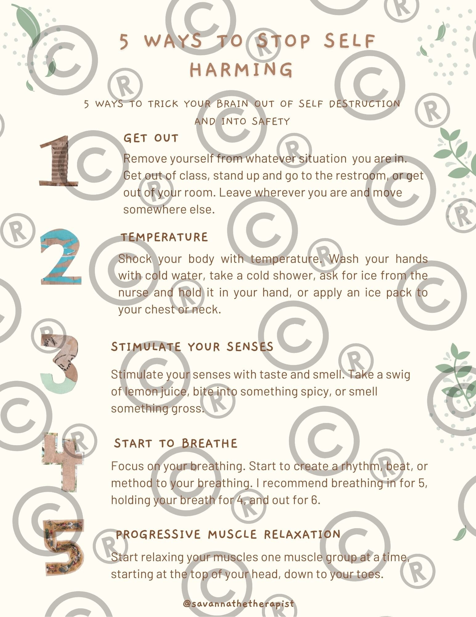 DBT Therapy Worksheet for Self Harm | Therapy Worksheets | Counseling ...