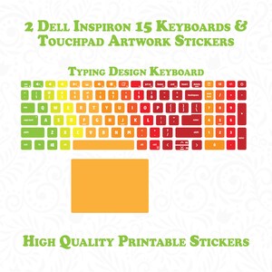 Dell Inspiron Skin Keyboard and Touchpad Skin by Digiartit Store, Set ...