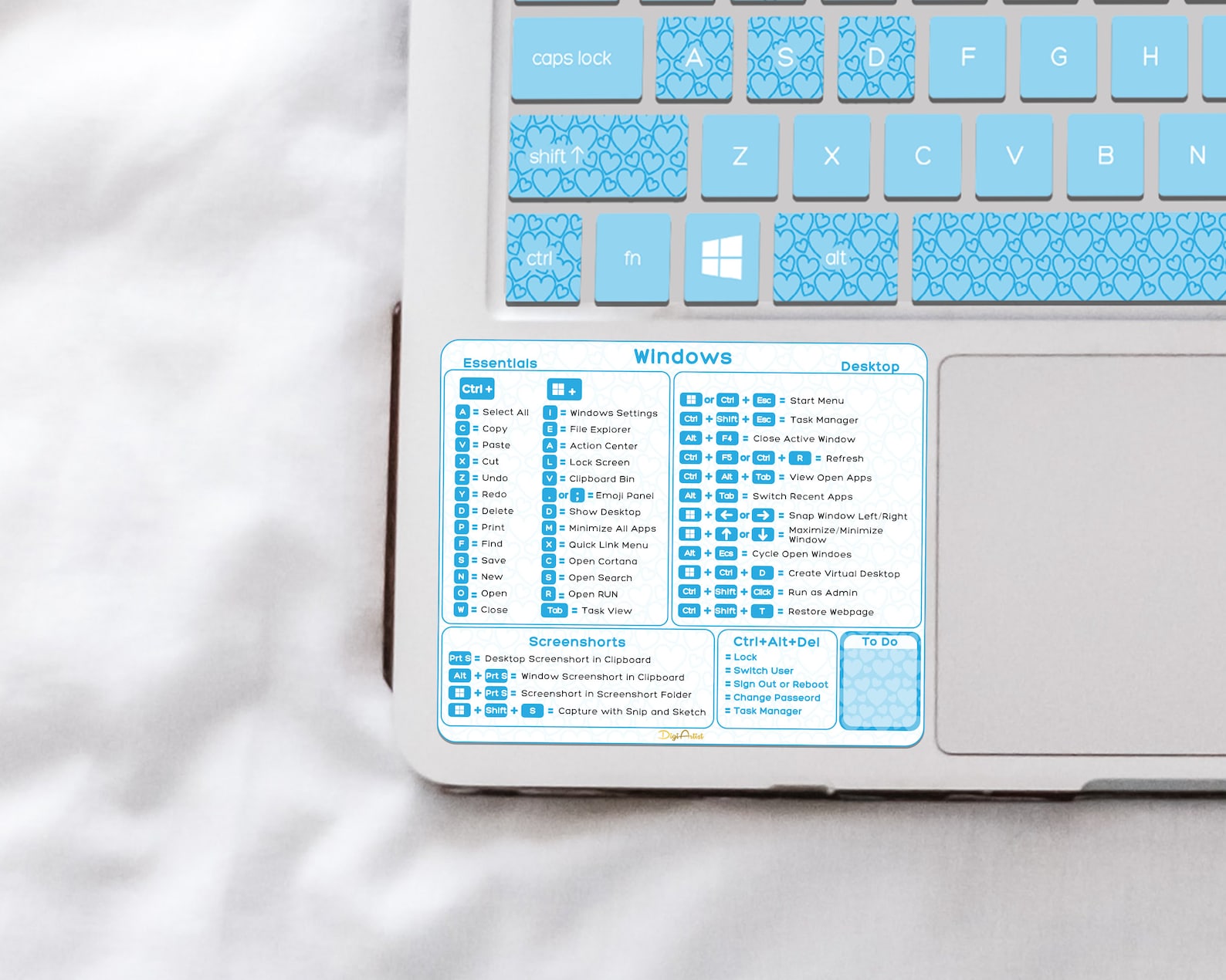 Keyboard Shortcuts Printable Stickers, Window Shortcuts Decal Clipart ...