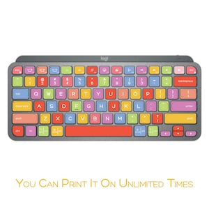 Logitech MX Keys Mini Cute Keyboard Stickers by Digiartist Store, Pack ...