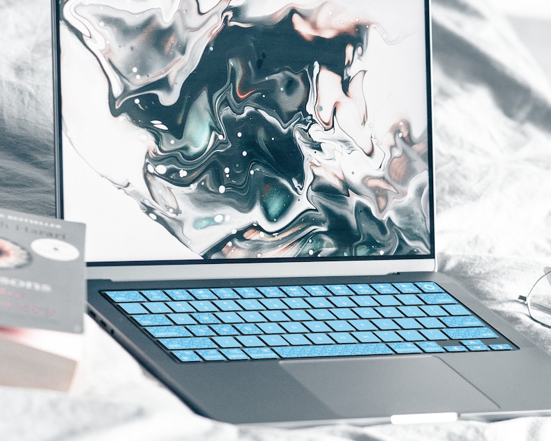 Keyboard Printable Stickers, MacBook 13.6 Inch Laptop Decal Clipart ...