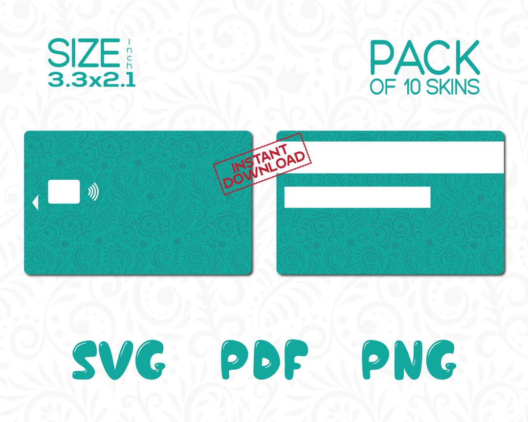 Credit Card Skins in 10 Multi-color Debit Card Cover Credit - Etsy