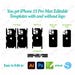 IPhone 15 Pro Max Editable and Printable Template by Digiartist Store ...