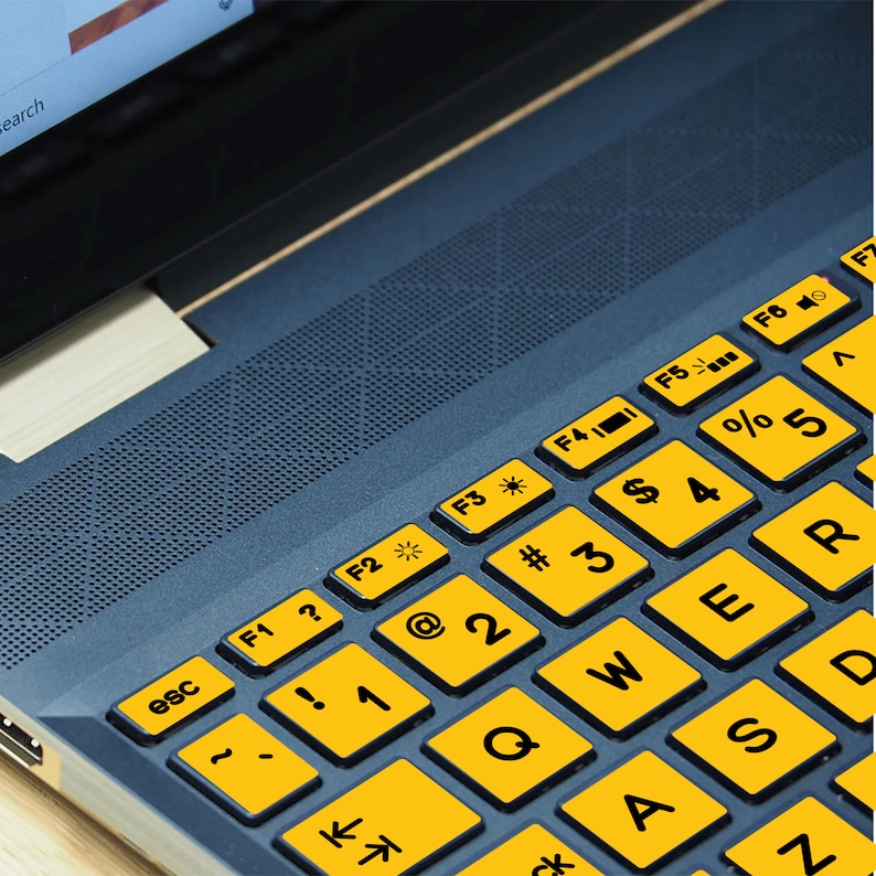 HP Spectre X360 15 Stickers in 8 Multi Keyboard Decal HP Spectre X360 ...