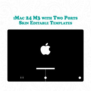 Imac 24 Skin Editable Template by Digiartist Store, Imac Skin Template ...