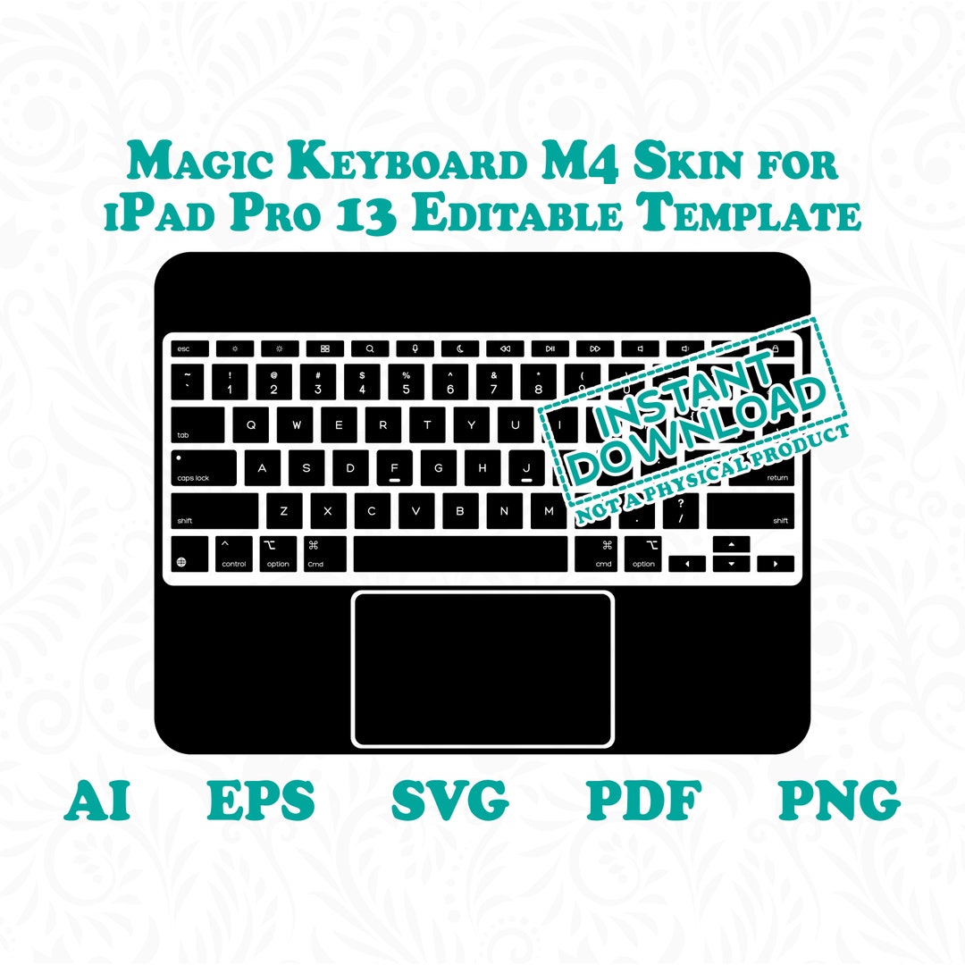 Magic Keyboard Skin M4 Editable Template for iPad Pro 13 M4 by ...