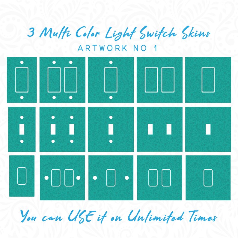 Unique Light Switch Cover Stickers in 18 Light Switch Skins Stickers ...