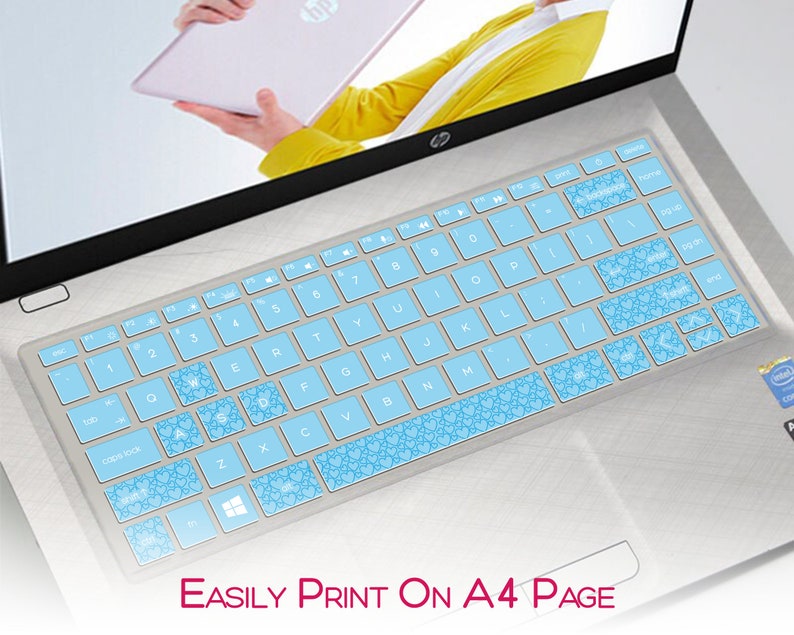Keyboard Printable Stickers Window Laptop Pack of 4 Clipart - Etsy