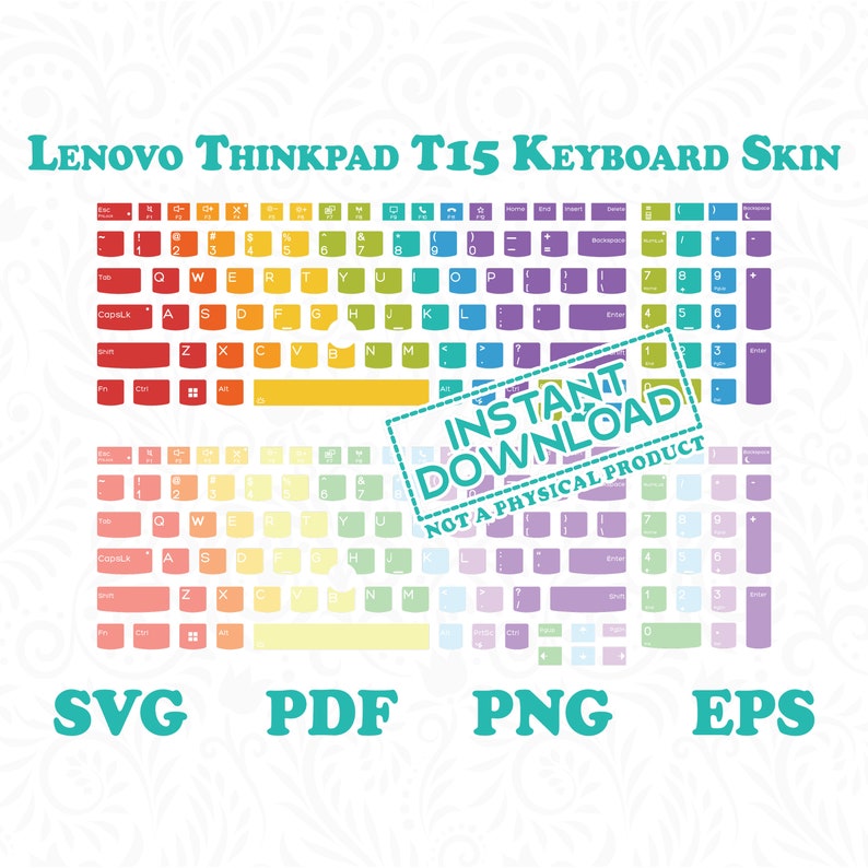 Lenovo Thinkpad T15 Keyboard Stickers for Christmas Decor, Pack of 2 ...
