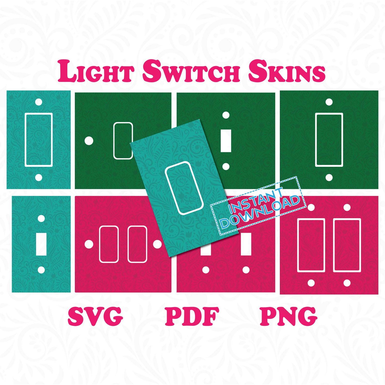 Unique Light Switch Cover Stickers in 18 Light Switch Skins - Etsy