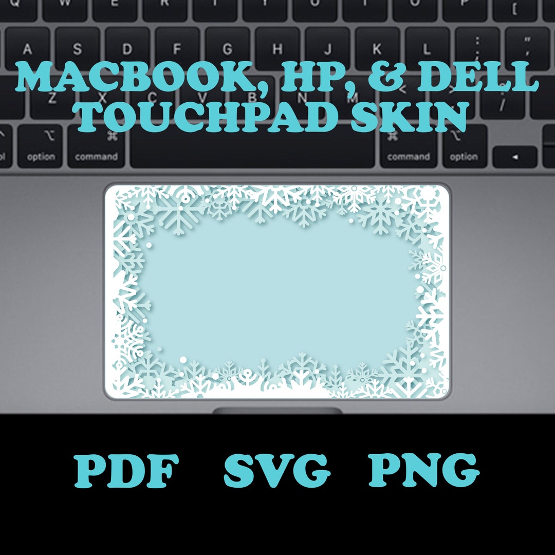 MacBook Decals Touchpad Skin, Set of 8 Dell Holiday Decor HP Envy ...
