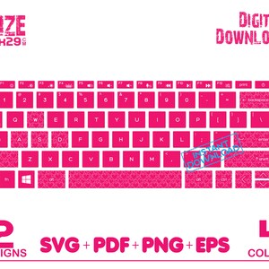 Keyboard Printable Stickers Window Laptop Pack of 4 Clipart - Etsy