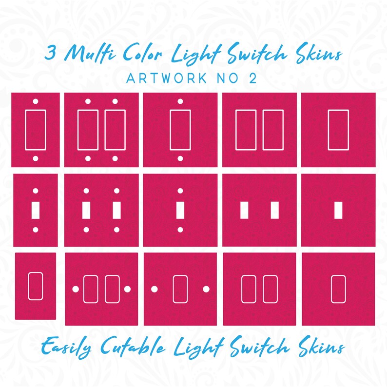 Unique Light Switch Cover Stickers in 18 Light Switch Skins - Etsy