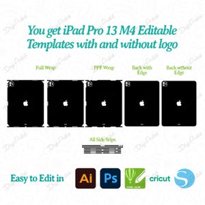 IPad Pro 13 M4 2024 Editable Template by Digiartist Store, Apple iPad ...