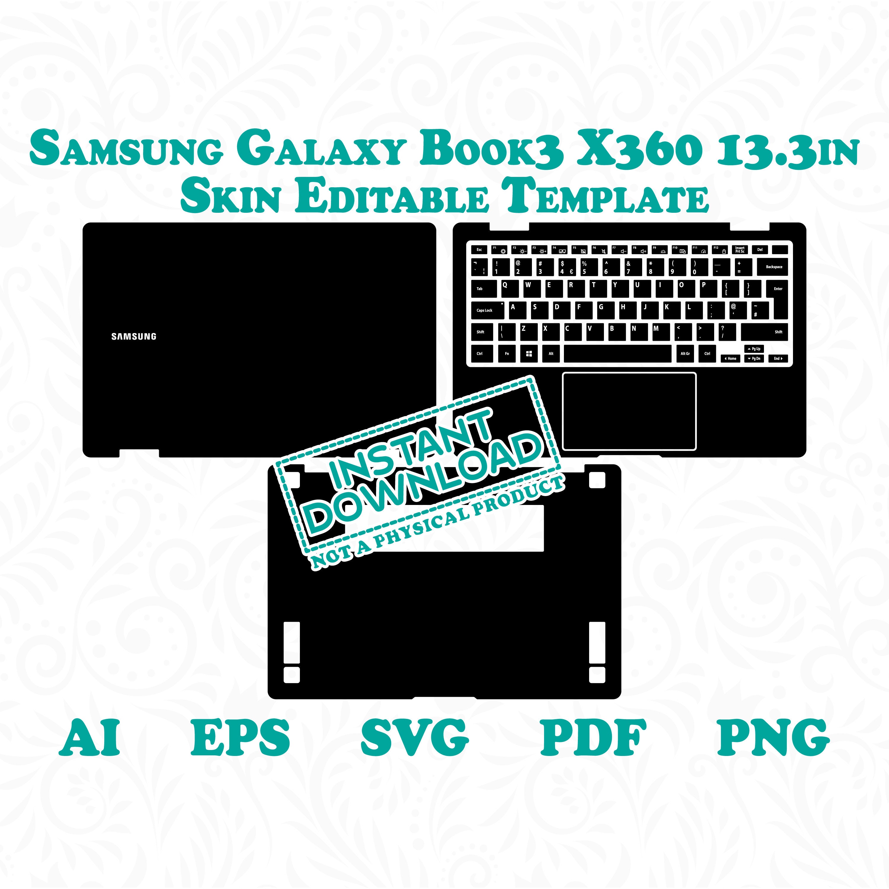 Samsung Galaxy Book3 X360 13.3in Editable Template by Digiartist Store ...