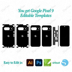 Google Pixel 9 Skin Editable Template by Digiartist Store, Pixel 9 ...