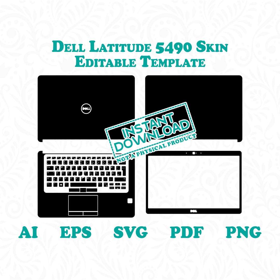 Dell Latitude 5490 Skin Editable Template by Digiartist Store, Custom ...
