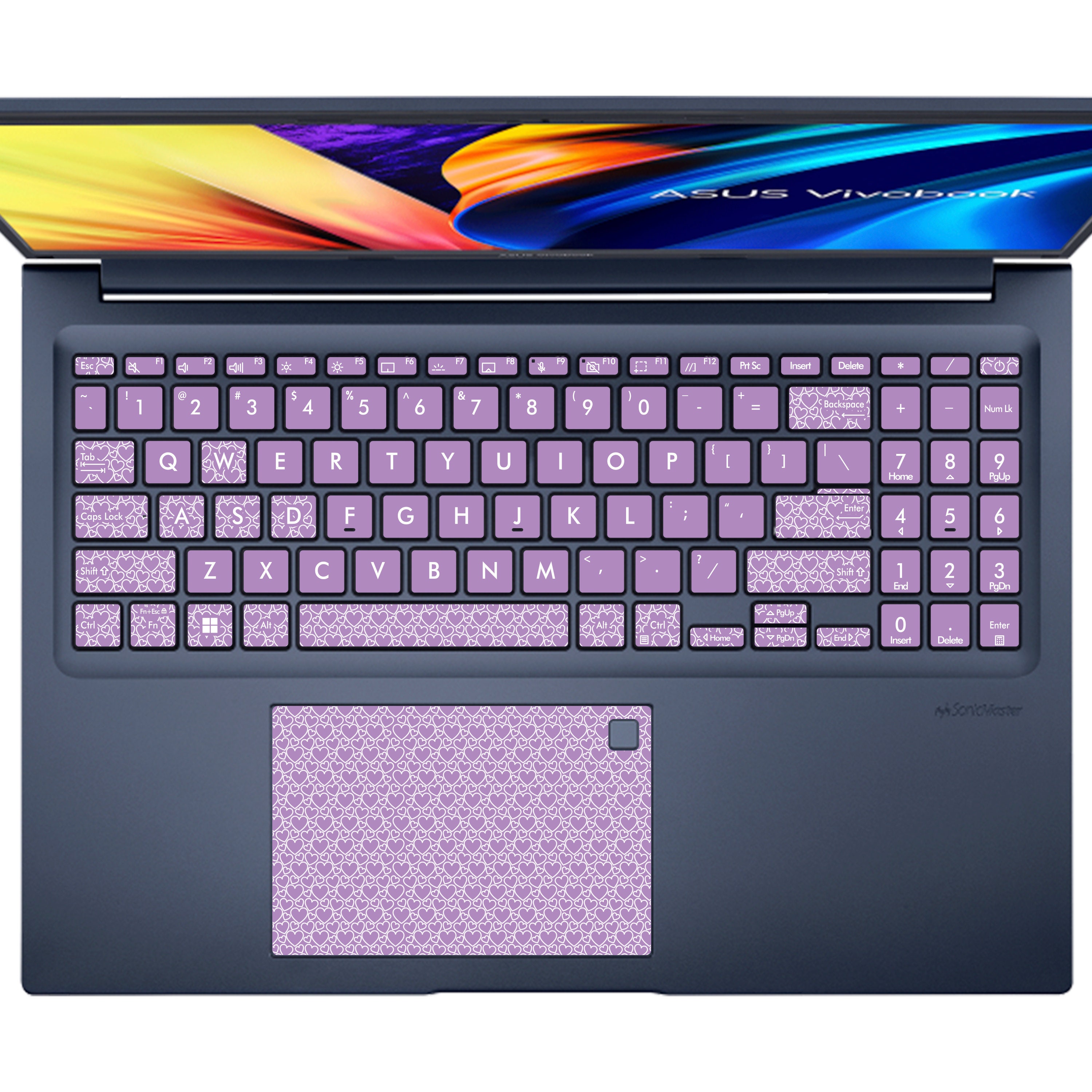 Asus Vivobook 16 Asus Laptop Skin With Keyboard Stickers Set of 8 Multi ...