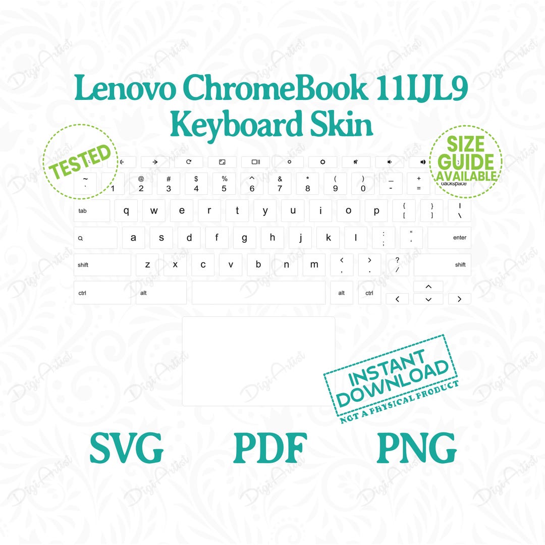 Lenovo Chrome 11IJL9 Keyboard Skin by Digiartist Store, Lenovo ...