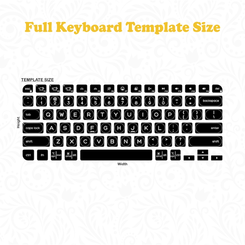 Logitech Keyboard MX Keys Mini Editable Template, Logitech Mini Custom ...