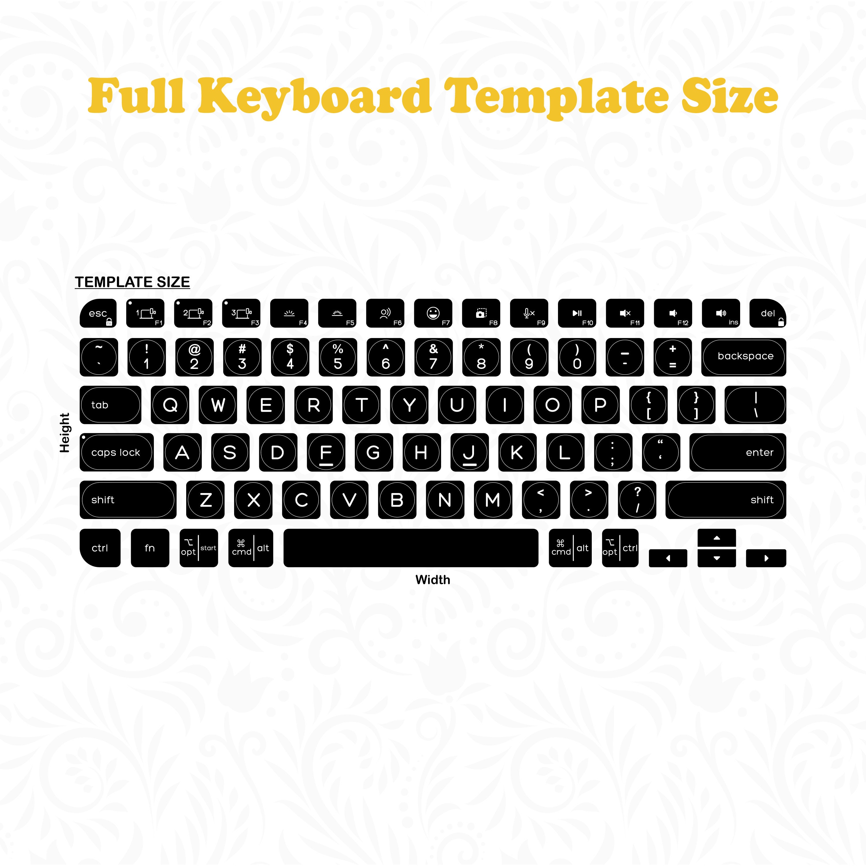 Logitech Keyboard MX Keys Mini Editable Template, Logitech Mini Custom ...