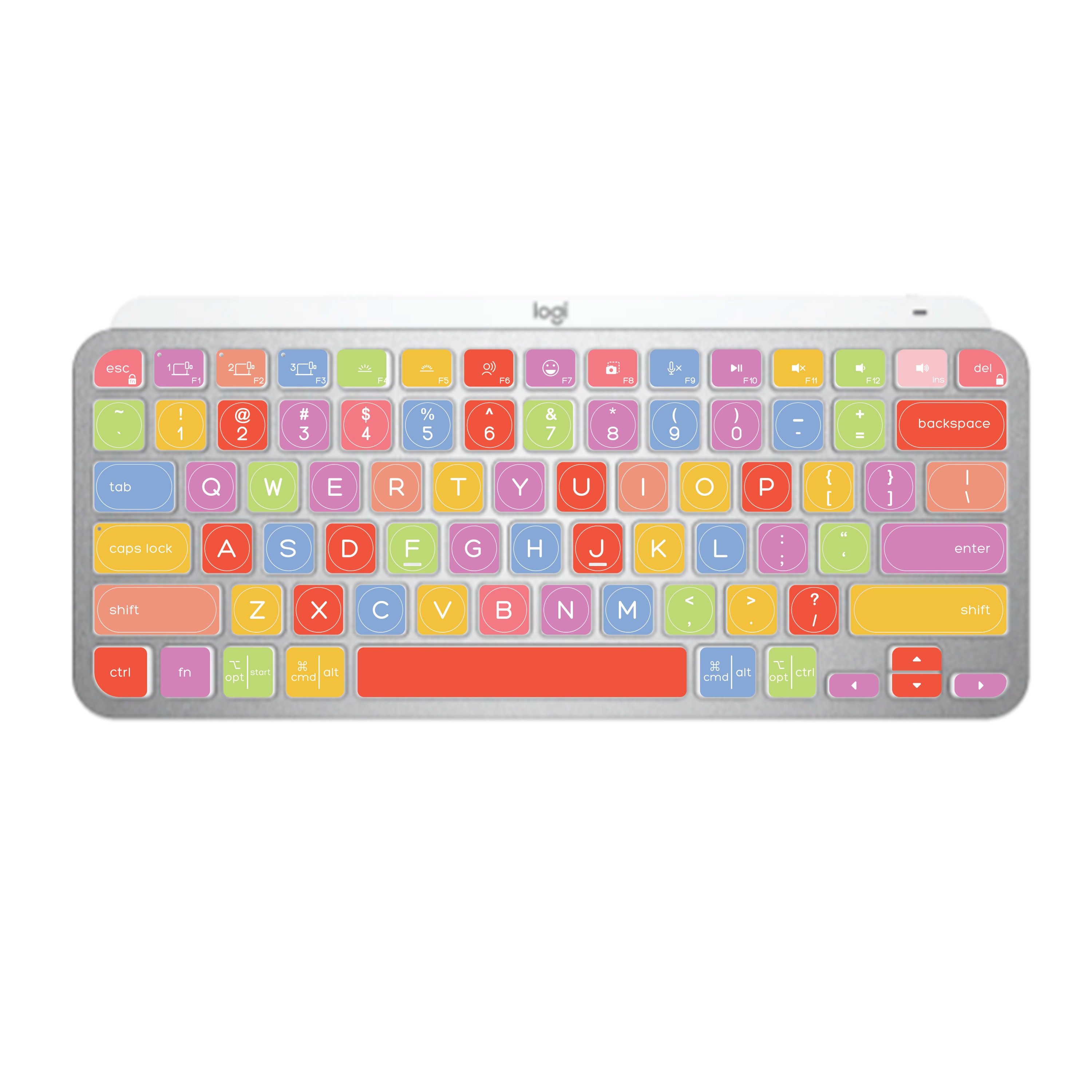 Logitech Mx Keys Mini Cute Keyboard Stickers Pack Of 2 Etsy