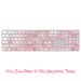 Magic Keyboard Skin With Numeric Keyboard Stickers, Pink Marble Apple ...